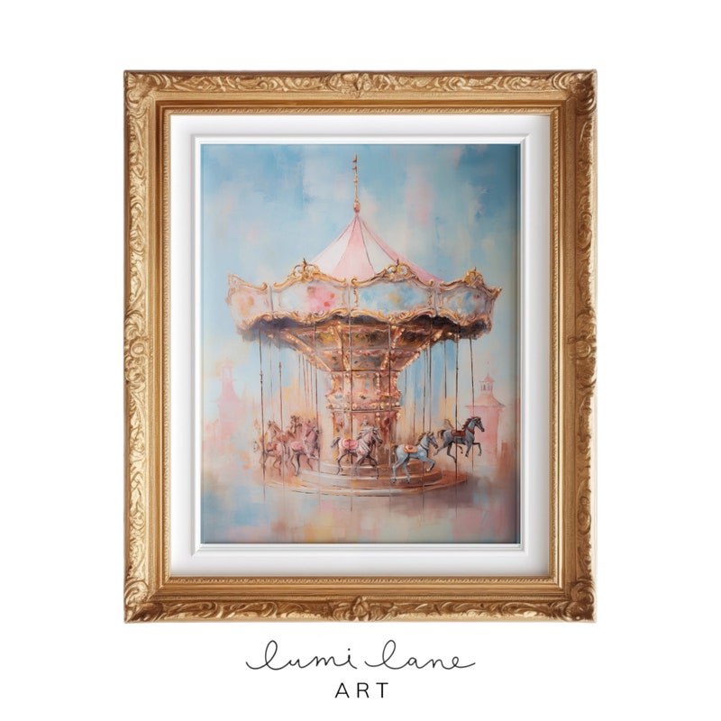 Carousel Art - Etsy