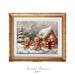 Gingerbread Printable and Frame TV Christmas Art - Festive Wall Art ...