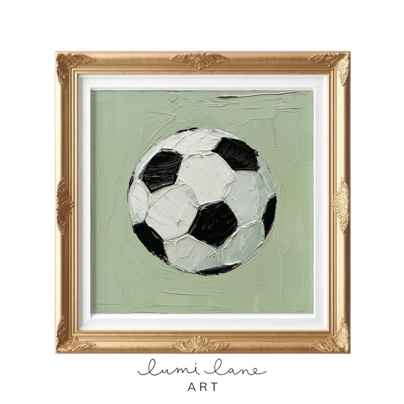 Soccer Ball Square Print - Etsy