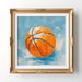 Basketball Art - Downloadable Wall Art, Original Oil Painting, Digital ...