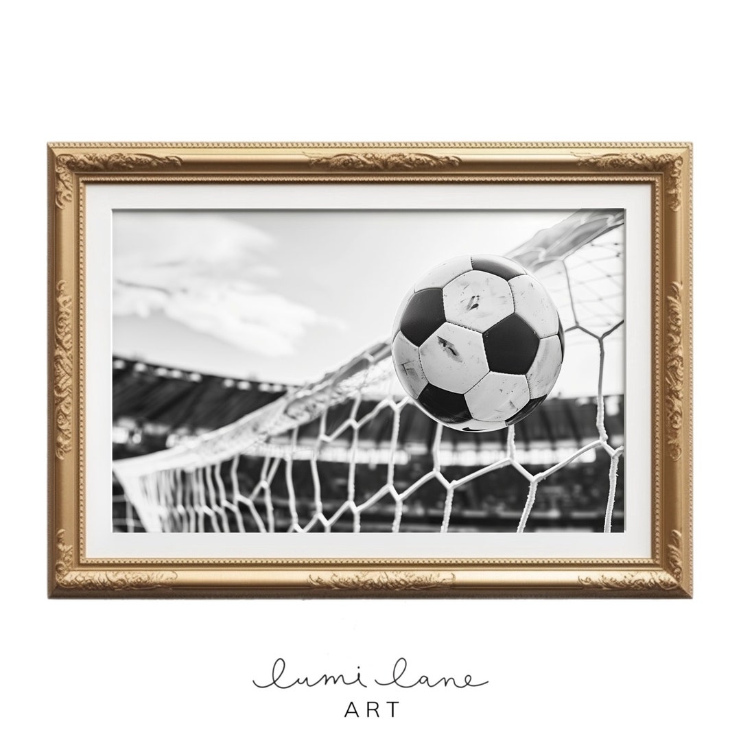 Soccer Photography - Digital Download, Instant Art, Photography, Black ...