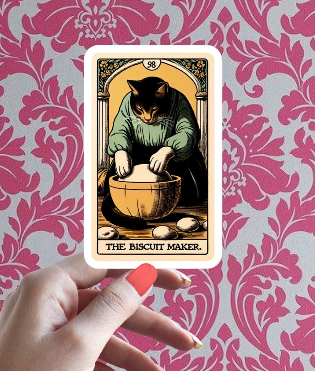 Cat Biscuit Tarot Sticker Set for Cat Lovers Cat Moms and Witchy Girls ...
