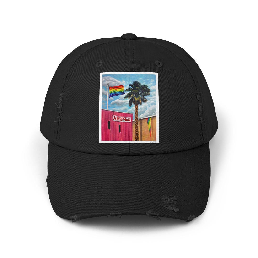 ARENAS - Distressed Unisex Cap - Choice of Hat Color Cute Colorful ...