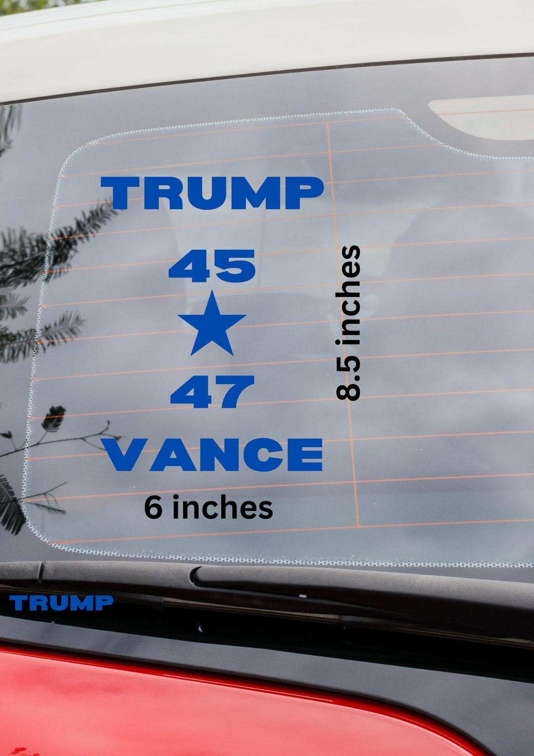 Trump Car Decal, Trump Decal, 45 47 Decal, Trump Vance Decal, Trump ...