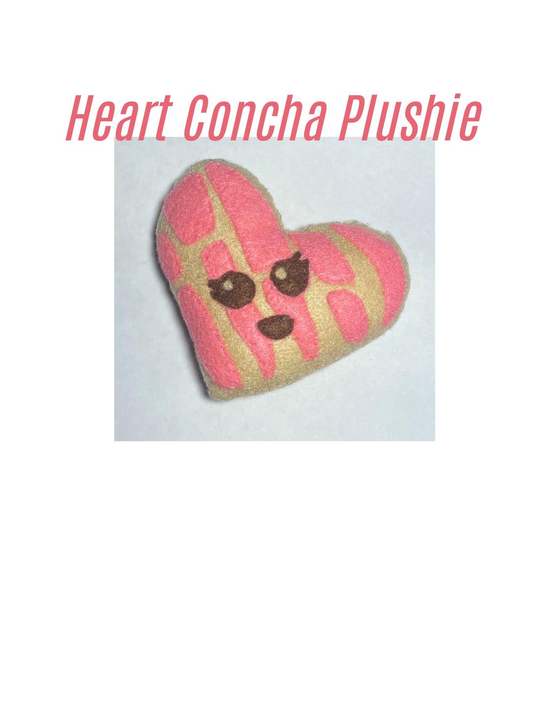 Heart Concha Kawaii Plushie - Etsy