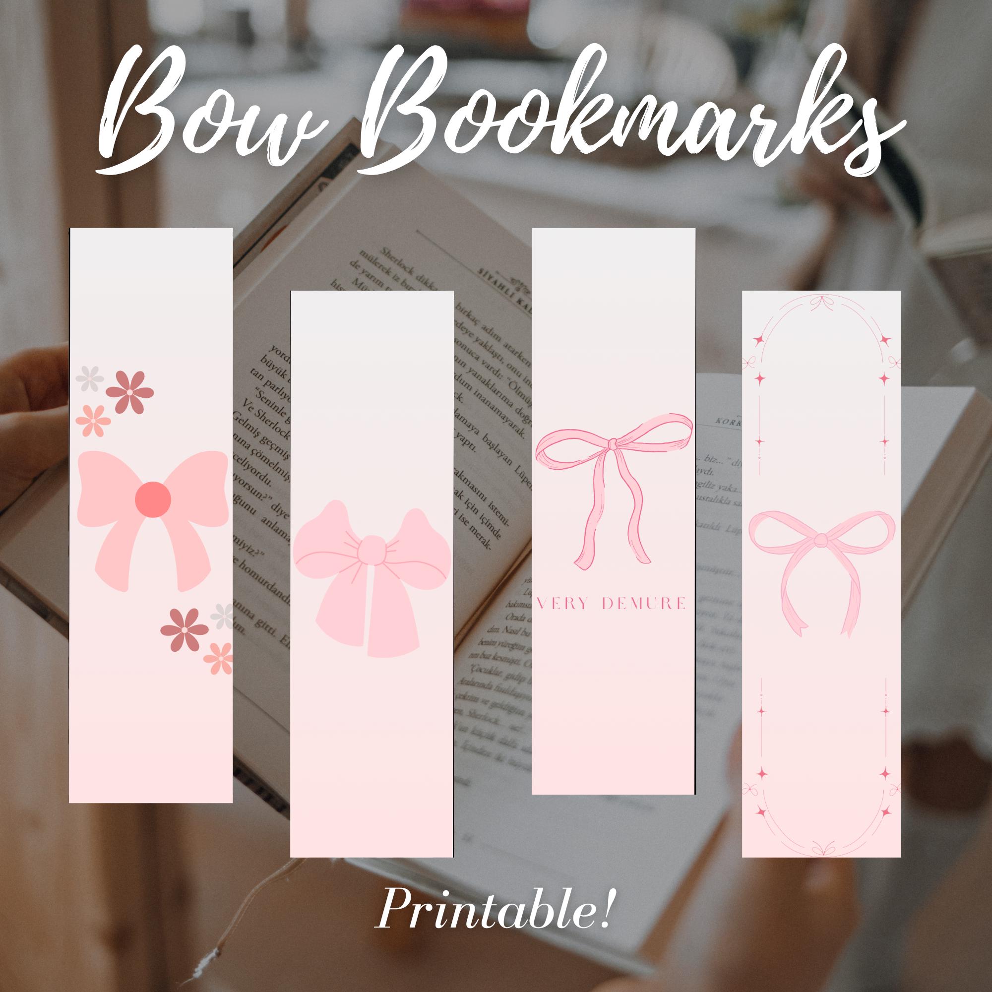 Bow Bookmarks (digital Download) - Etsy