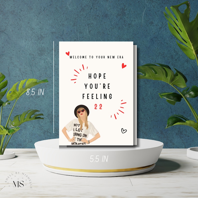 Feeling 22 Birthday Card - Etsy