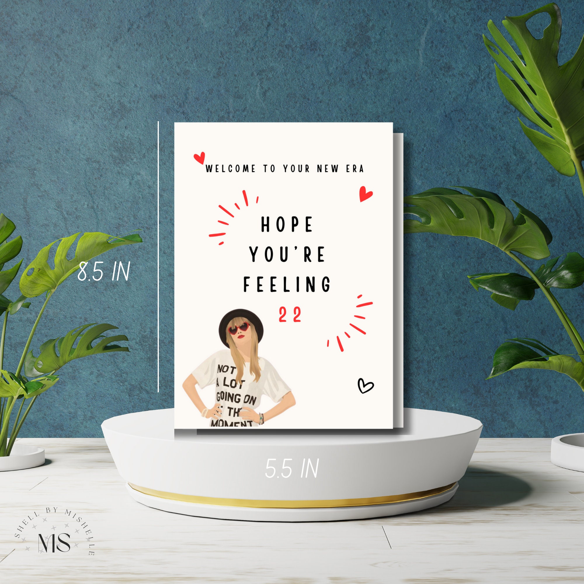 Feeling 22 Birthday Card - Etsy