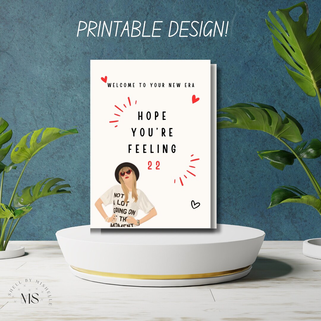 Feeling 22 Birthday Card - Etsy