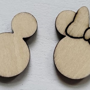 Mickey Mouse Head Wooden Cutouts Set 4 Sizes for Crafting - Etsy