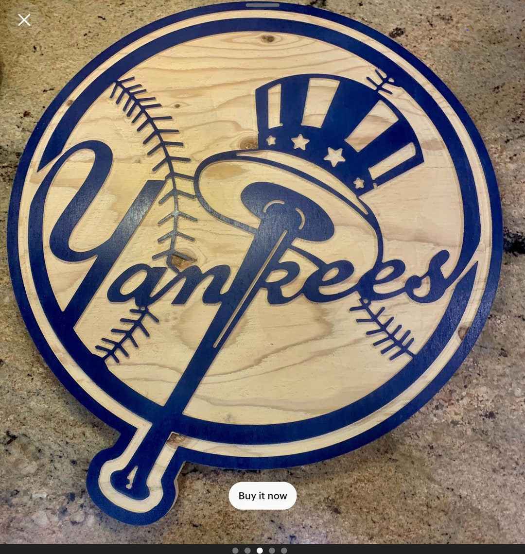 New York Yankees Wooden Wall Decor Vintage Style Sign - Etsy