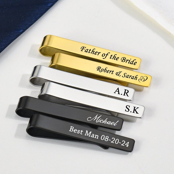 Engraved Tie Bar - Etsy