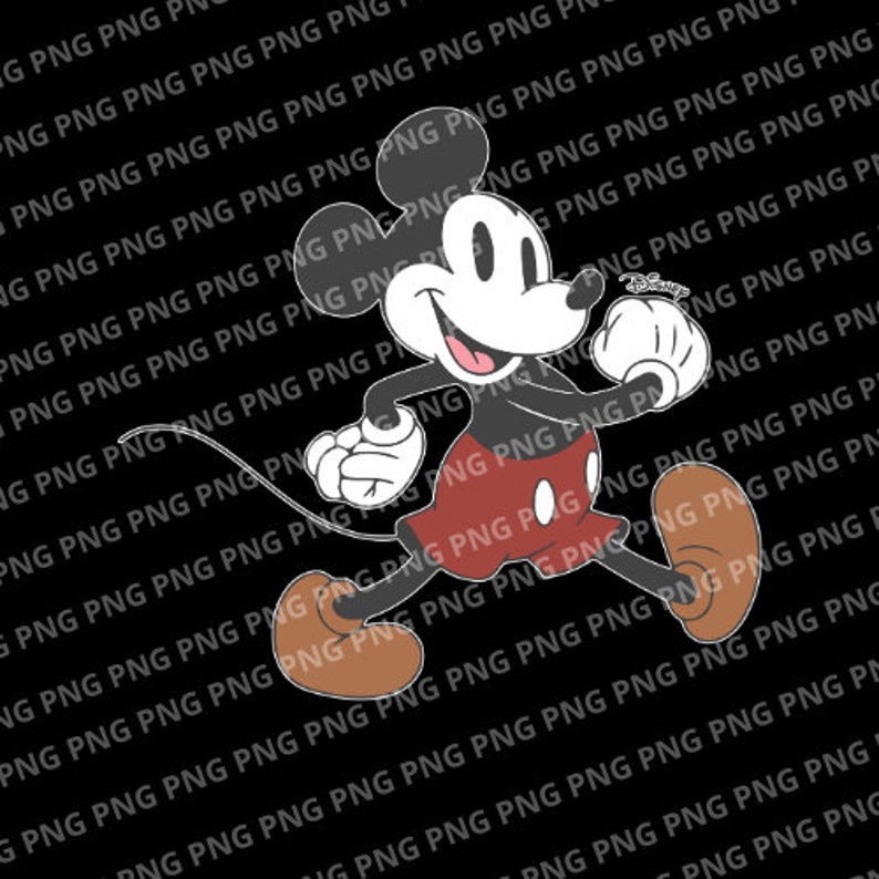 Disney Classic Mickey Mouse Pose Png Mickey Psd Disneyland Holiday ...