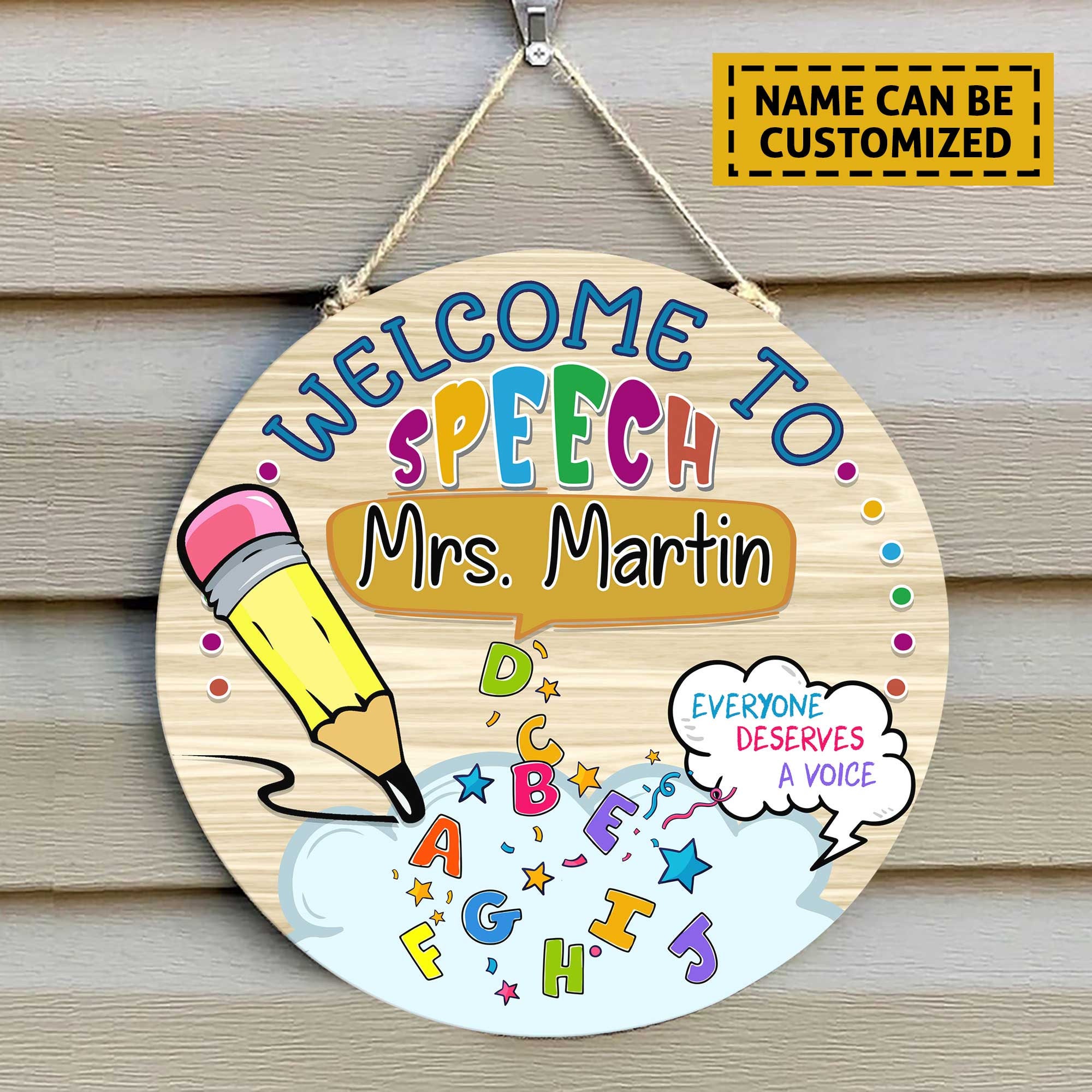 Welcome to Speech Door Sign, Speech Therapy Sign, Speech Language ...