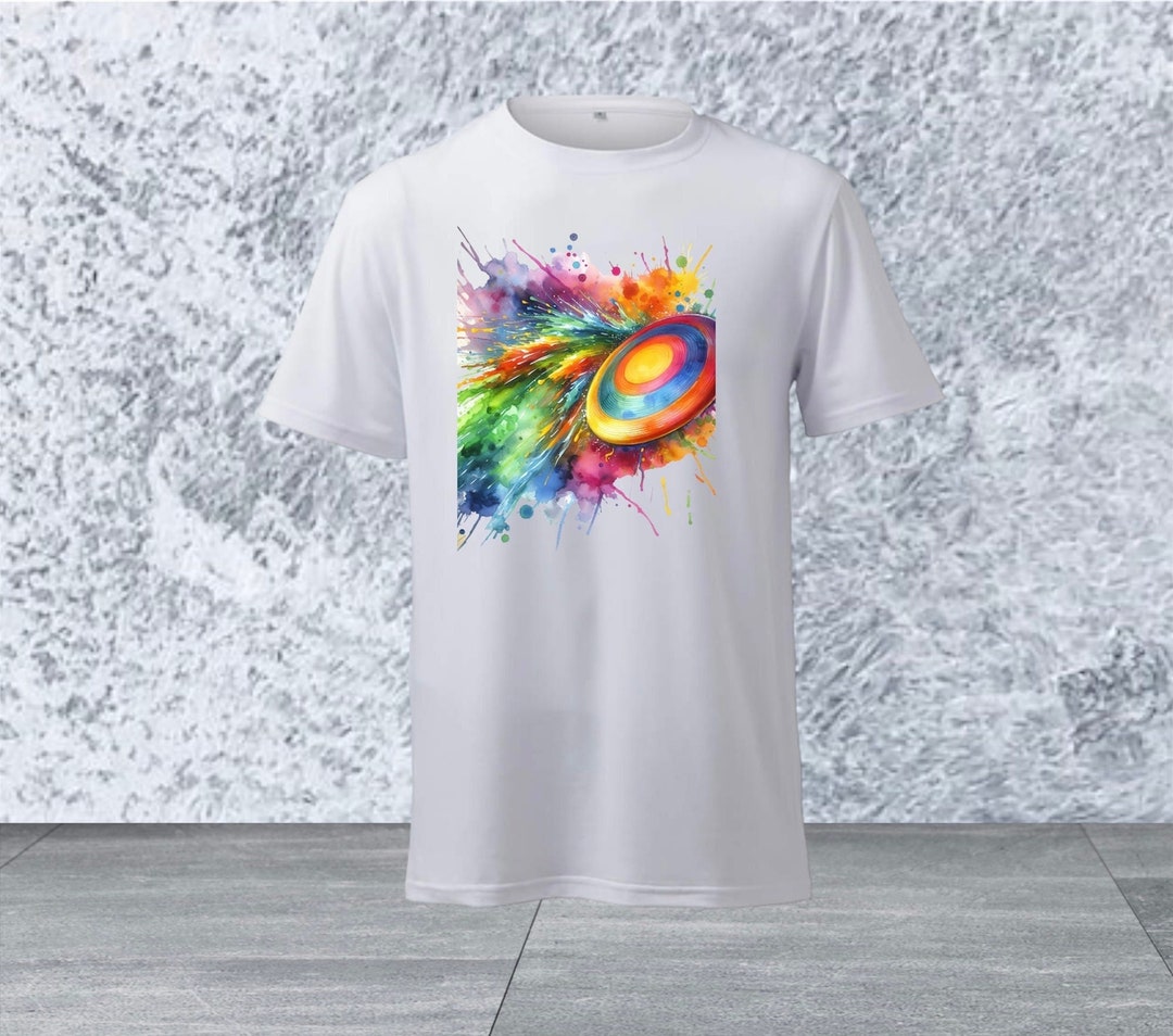 Frisbee Shirt | Frisbee Tee | Frisbee Art | Sports Shirt | Frisbee ...