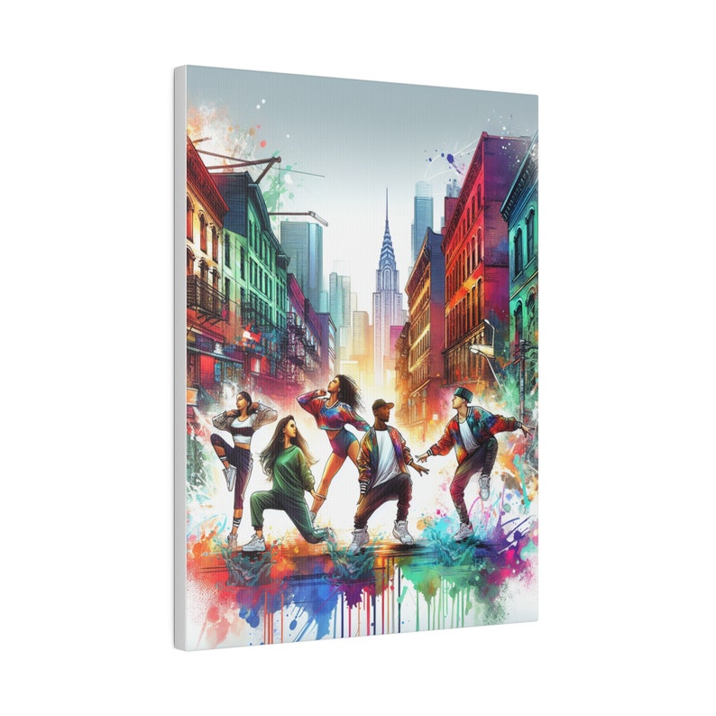Hip Hop Art Dance Art Music Lovers Hip Hop Canvas Wall Art Street Art ...