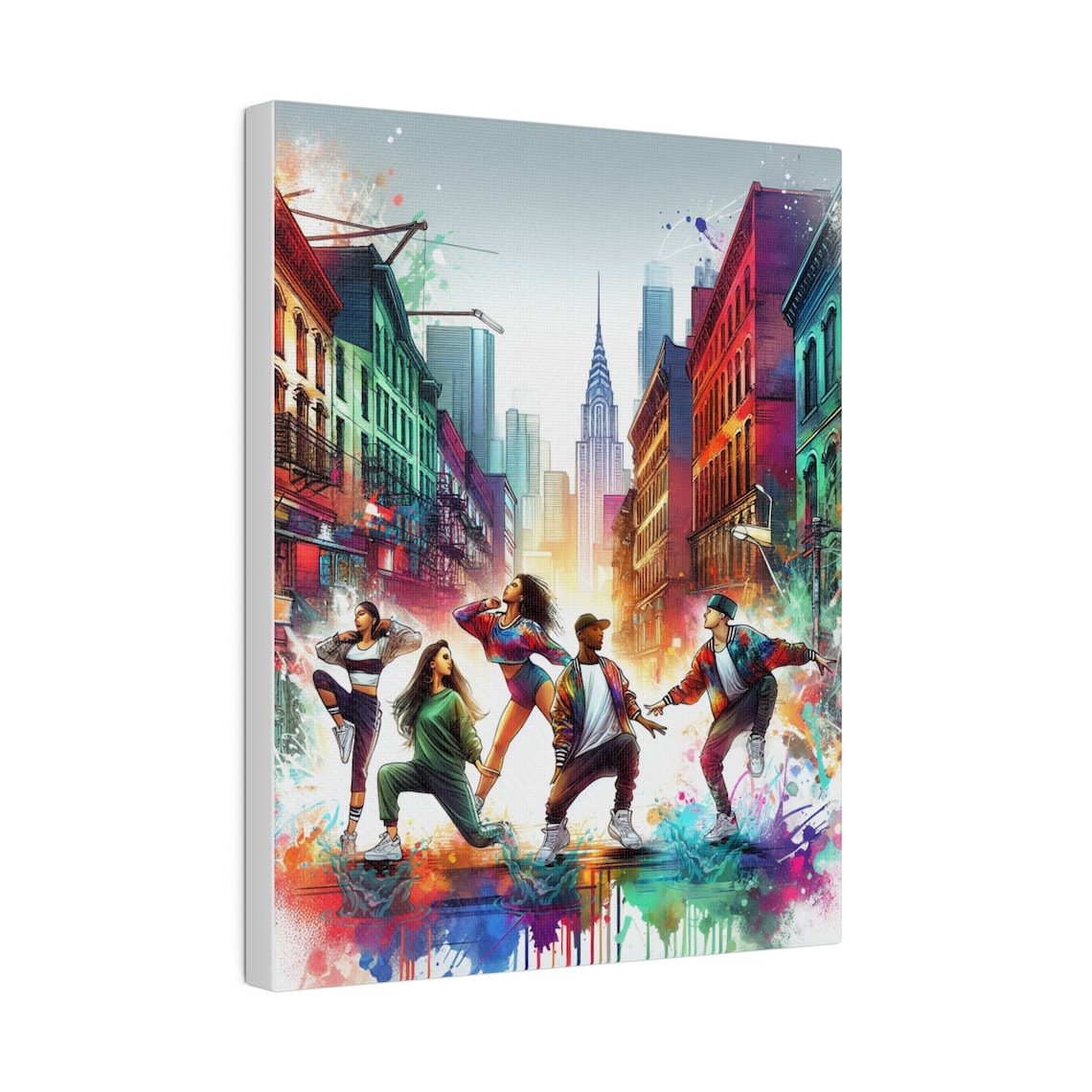 Hip Hop Art Dance Art Music Lovers Hip Hop Canvas Wall Art Street Art ...