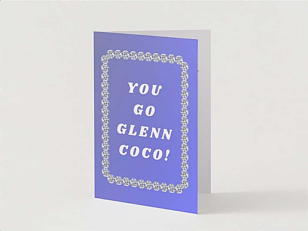 You Go Glenn Coco Congratulations Card - Etsy