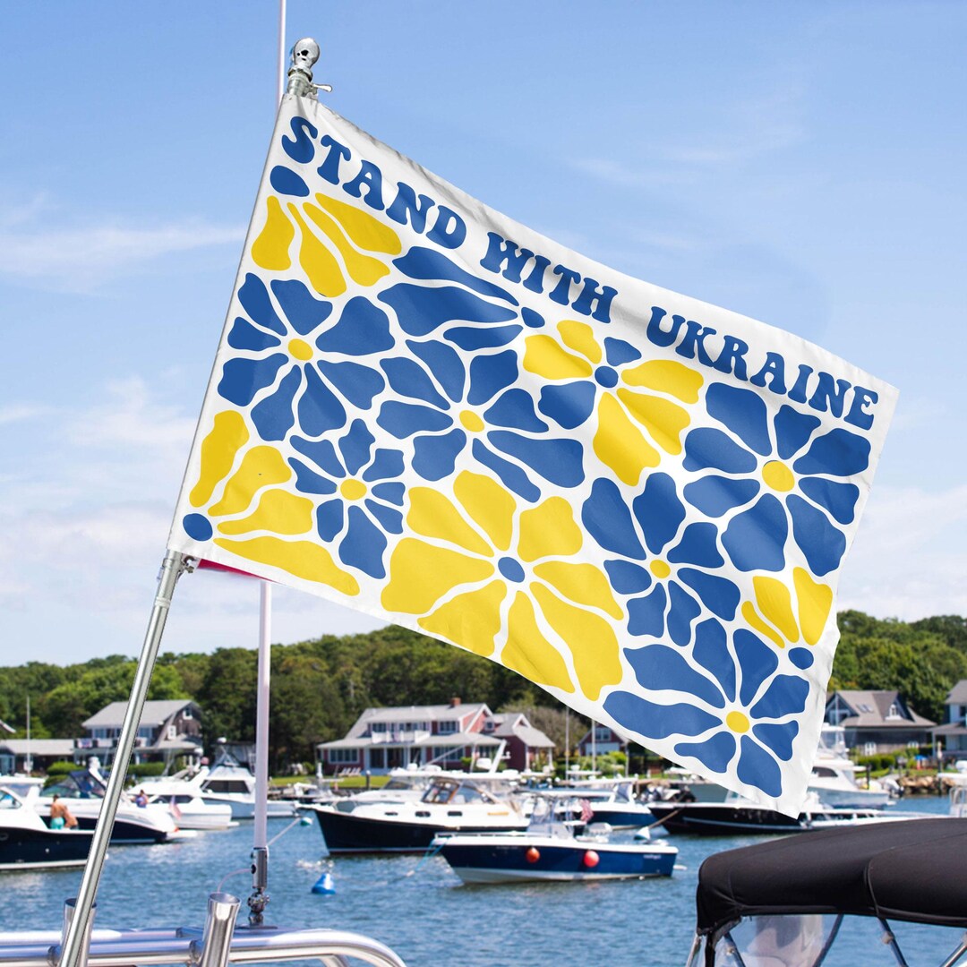 Support Ukraine Flag, Stand With Ukraine Flag, Ukraine Peace Flag ...