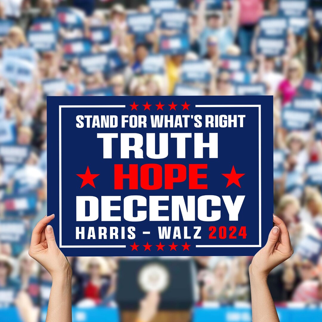 Harris Walz 2024 Obviously Yard Sign Coroplast Kamala Harris for ...