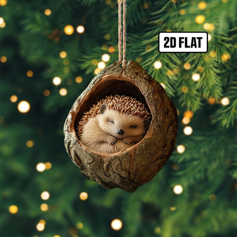 Hedgehog Ornament - Etsy