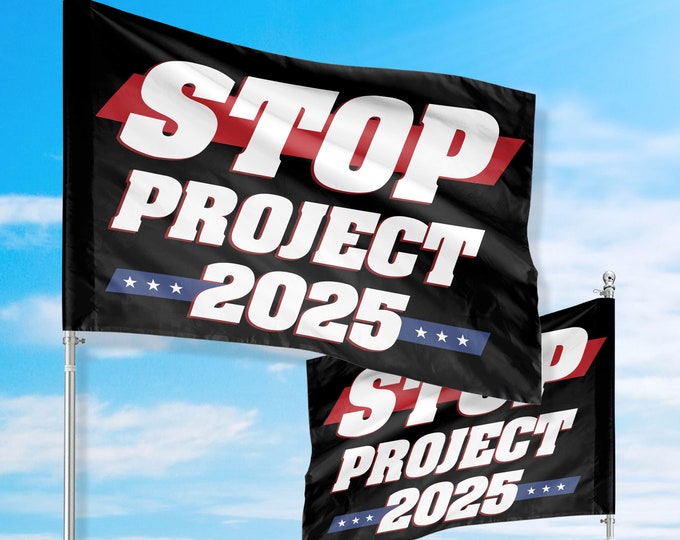 Stop Project 2025 Yard Sign Coroplast Vote Democrat Lawn Sign, Election ...