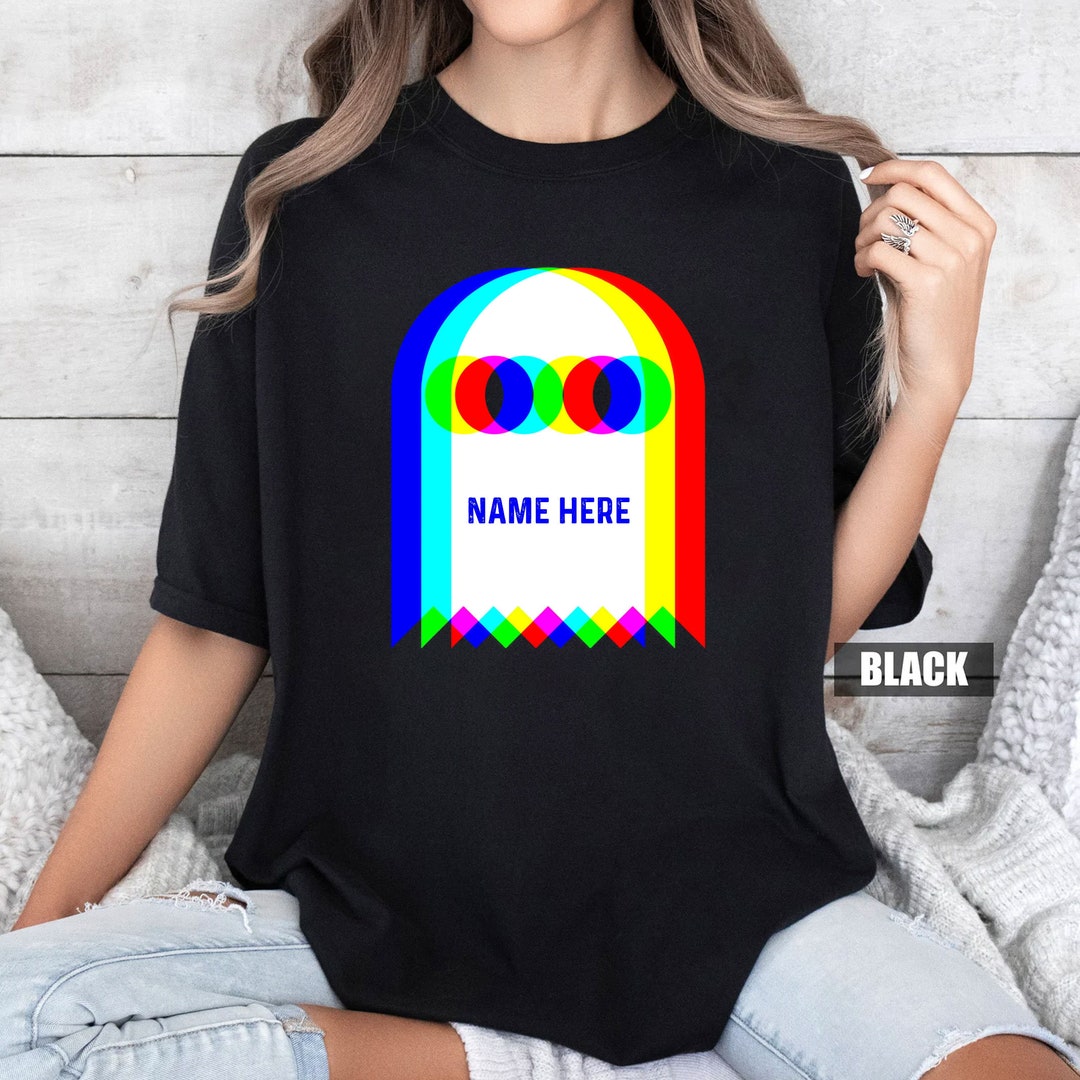 Personalized Ghost Trippy Vaporwave Comfort Color Shirt, Halloween ...