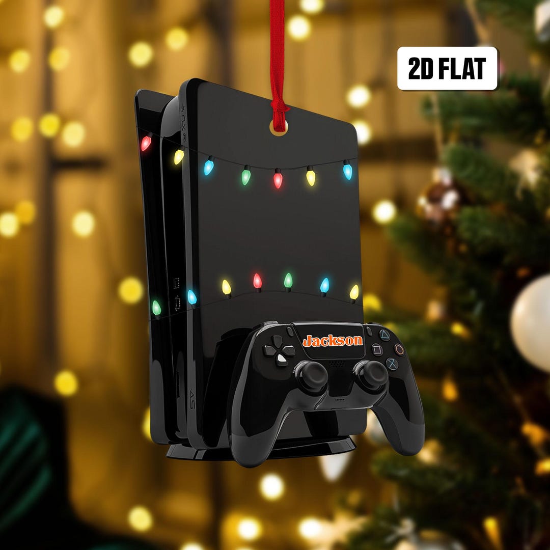 Personalize Gaming Computer 2D Flat Ornament, Video Game Controller ...
