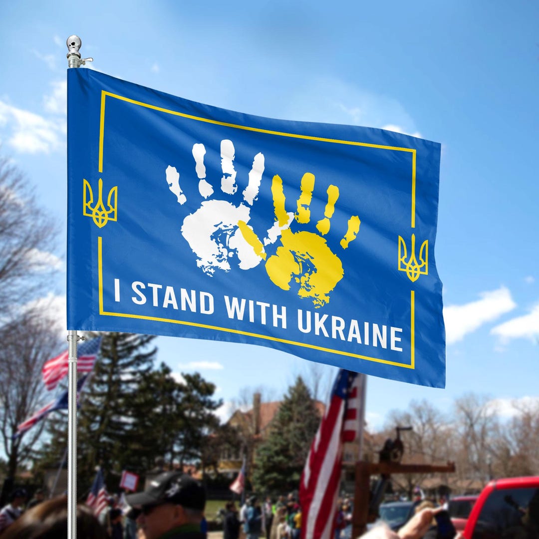 Support Ukraine Flag – I Stand With Ukraine Flag, Ukraine Peace Flag ...