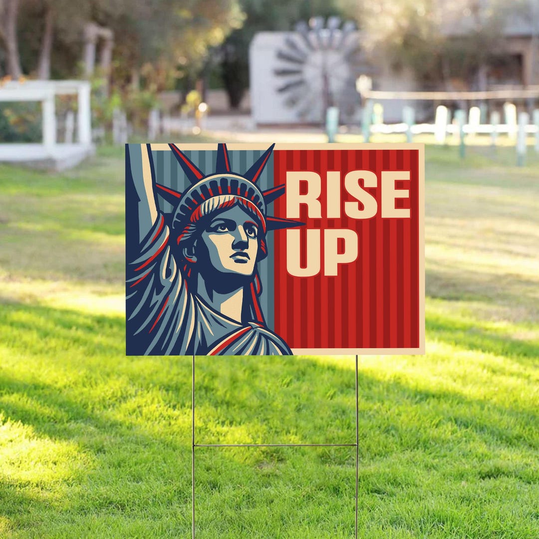 Protest Yard Sign, Anti Trump Yard Sign, Resistance Nope to Fascism ...