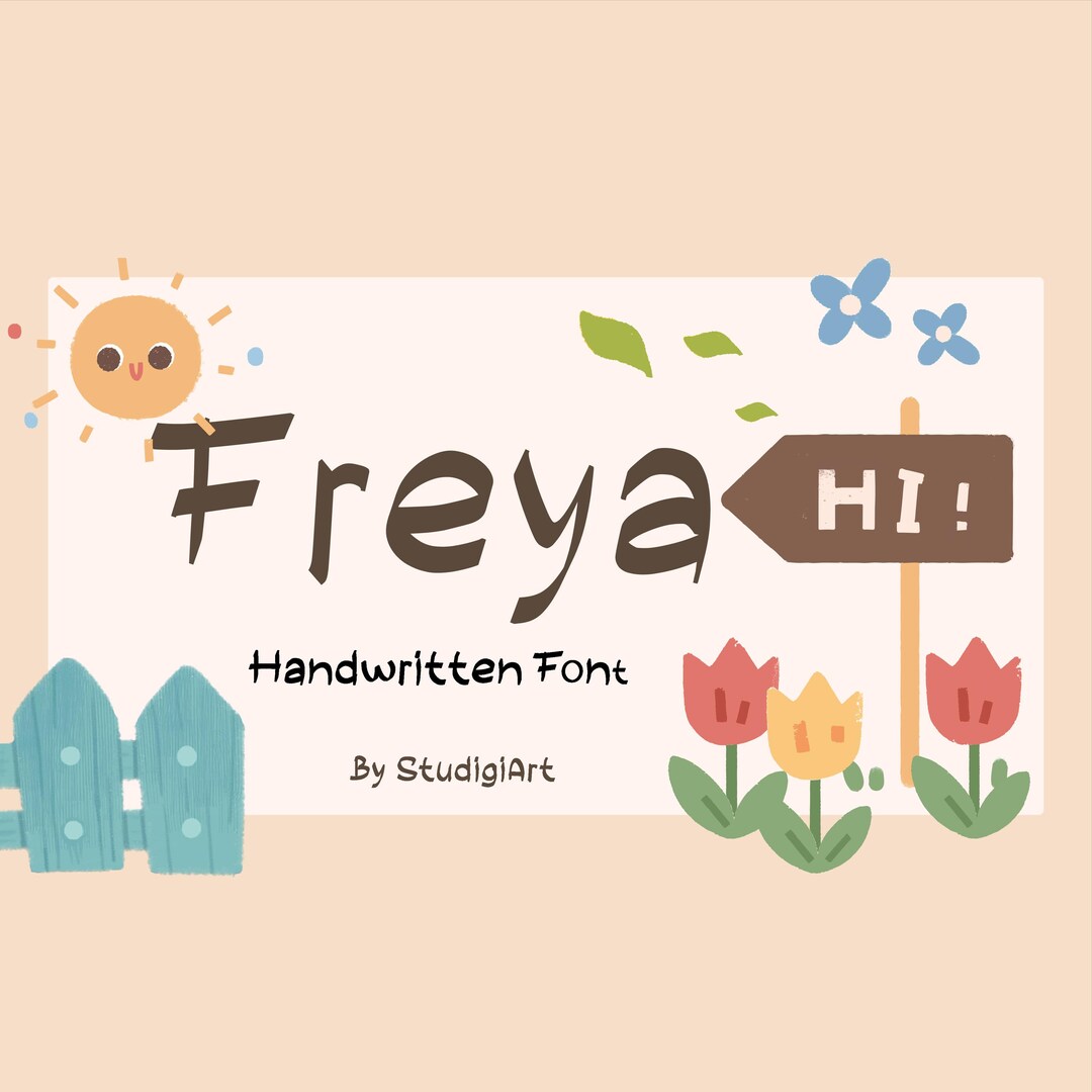 Freya Handwritten Fonts, Neat Fonts, Goodnotes Fonts, Digital Planner ...