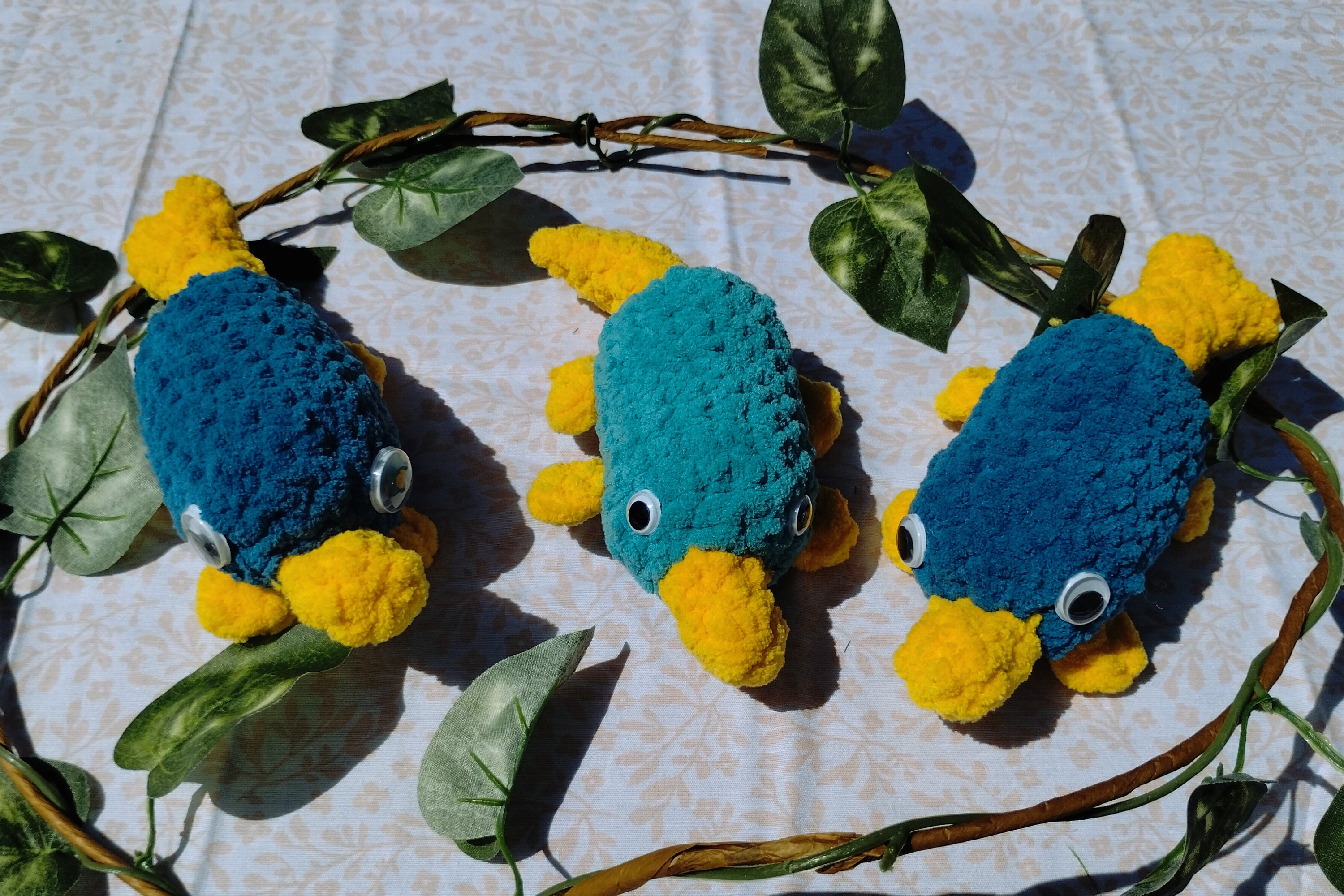 BIG and SMOL Teal Platypus Pal Pattern - Etsy