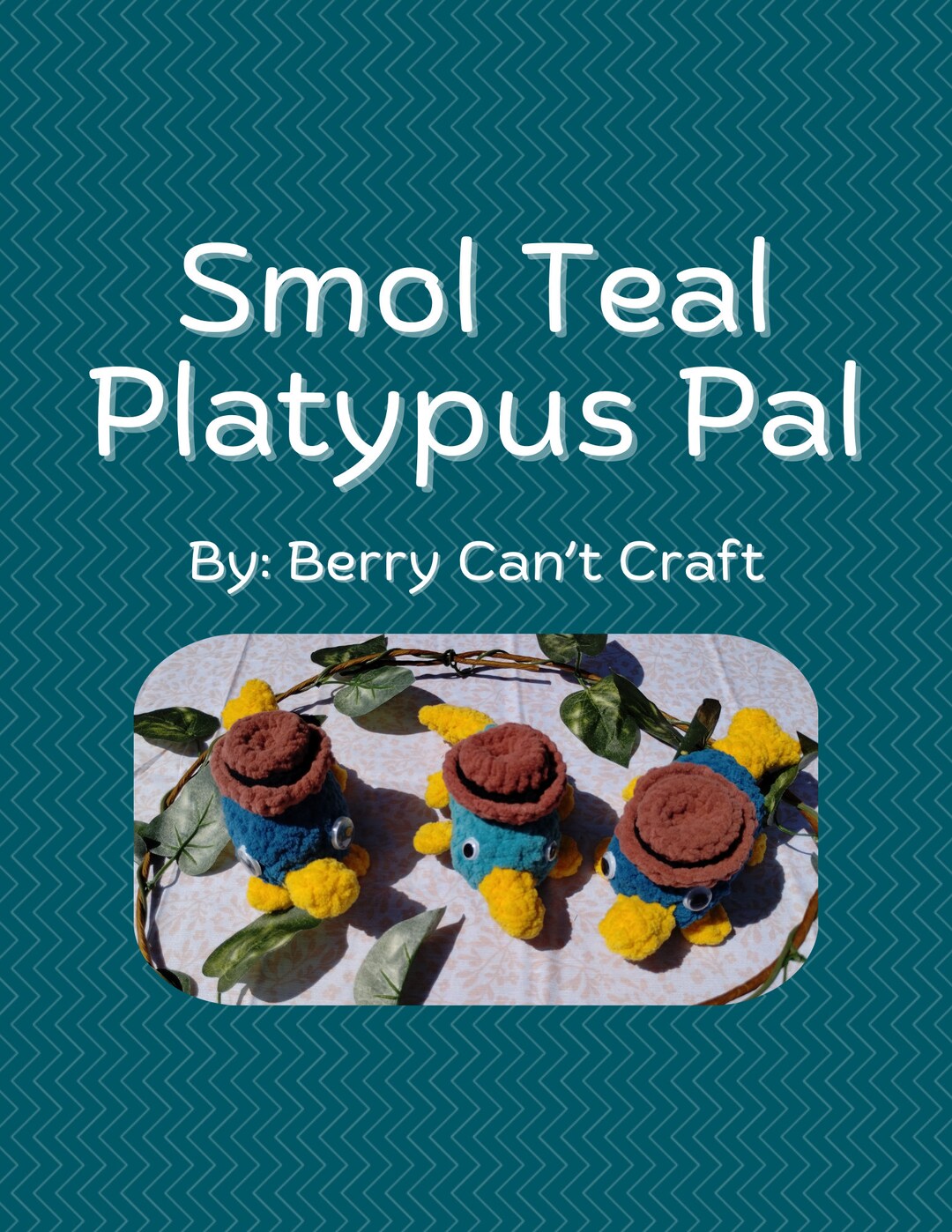 Smol Teal Platypus Pal PATTERN - Etsy