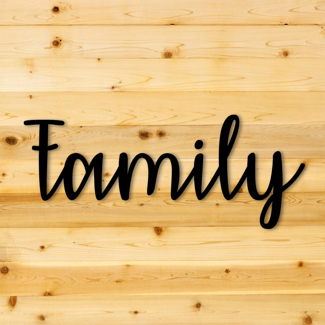 Custom Family Metal Sign Personalized Metal Word Wall Art Metal Home ...