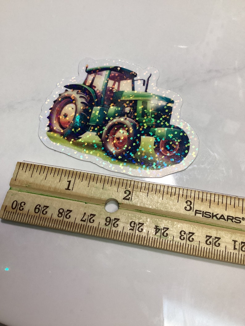 Tractor Waterproof Vinyl Sticker, Laptop Decal, Water Bottle Decor ...