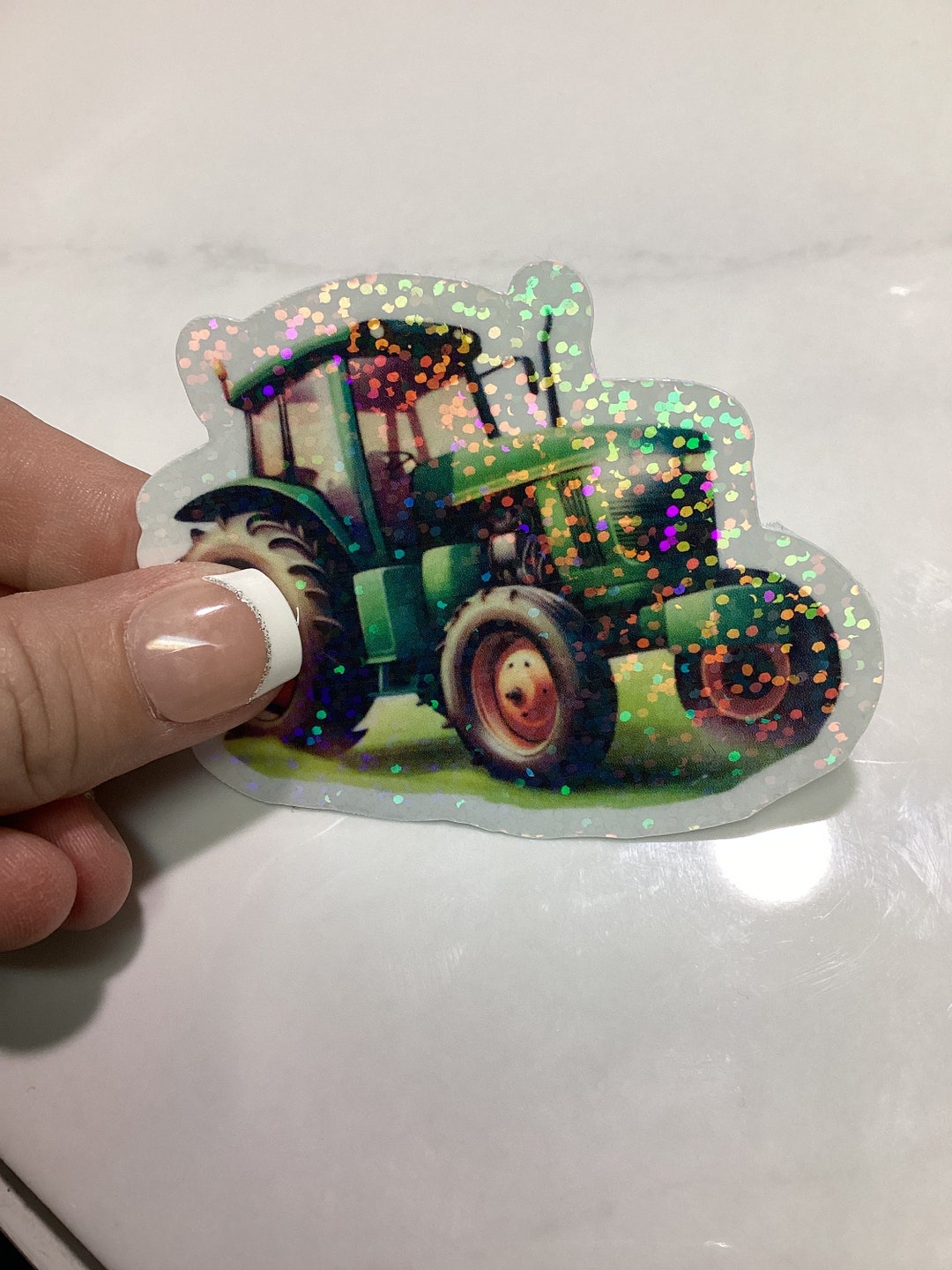 Tractor Waterproof Vinyl Sticker, Laptop Decal, Water Bottle Decor ...