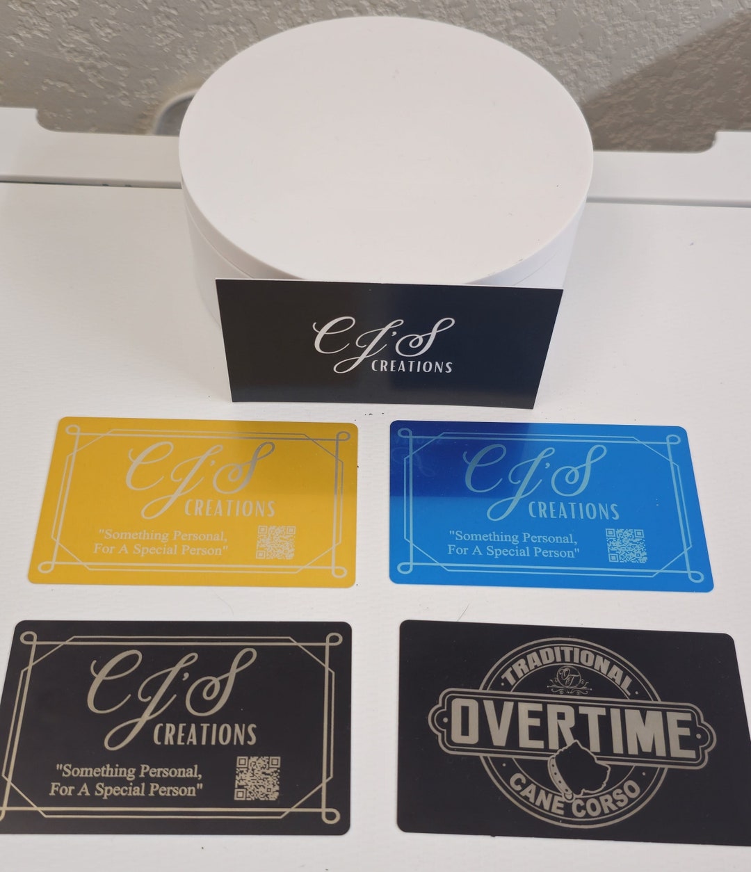 Laser Engraved Metal Cards - Etsy