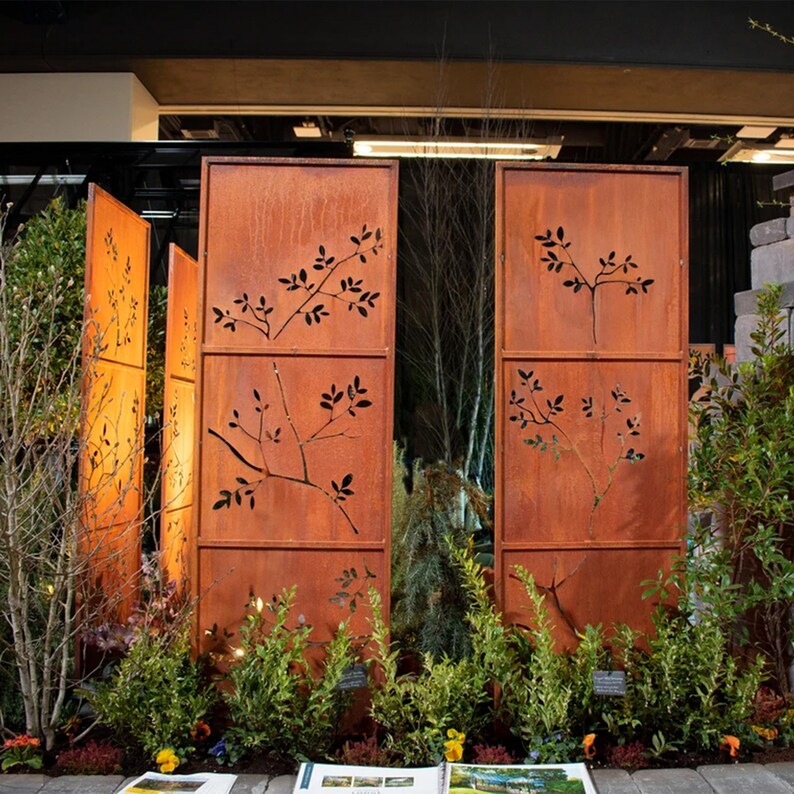 Tree & Branches Privacy Screens, Metal Garden Art, Sichtschutz Garten ...