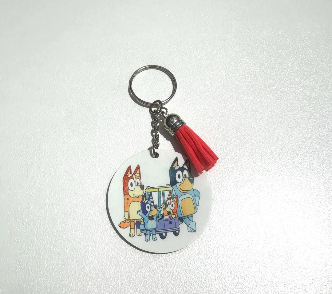 Bluey Keychain Double Sided - Etsy