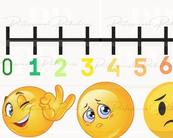 Colorful Digital Pain Scale, Pain Assessment Scale, School Nurse Pain ...