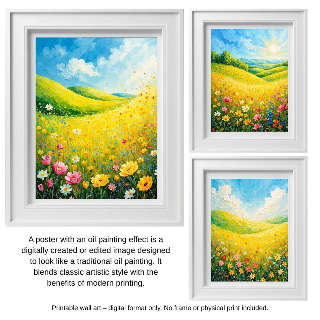 Printable Art Set of 3 | Instant Download Digital Prints | Easy to ...