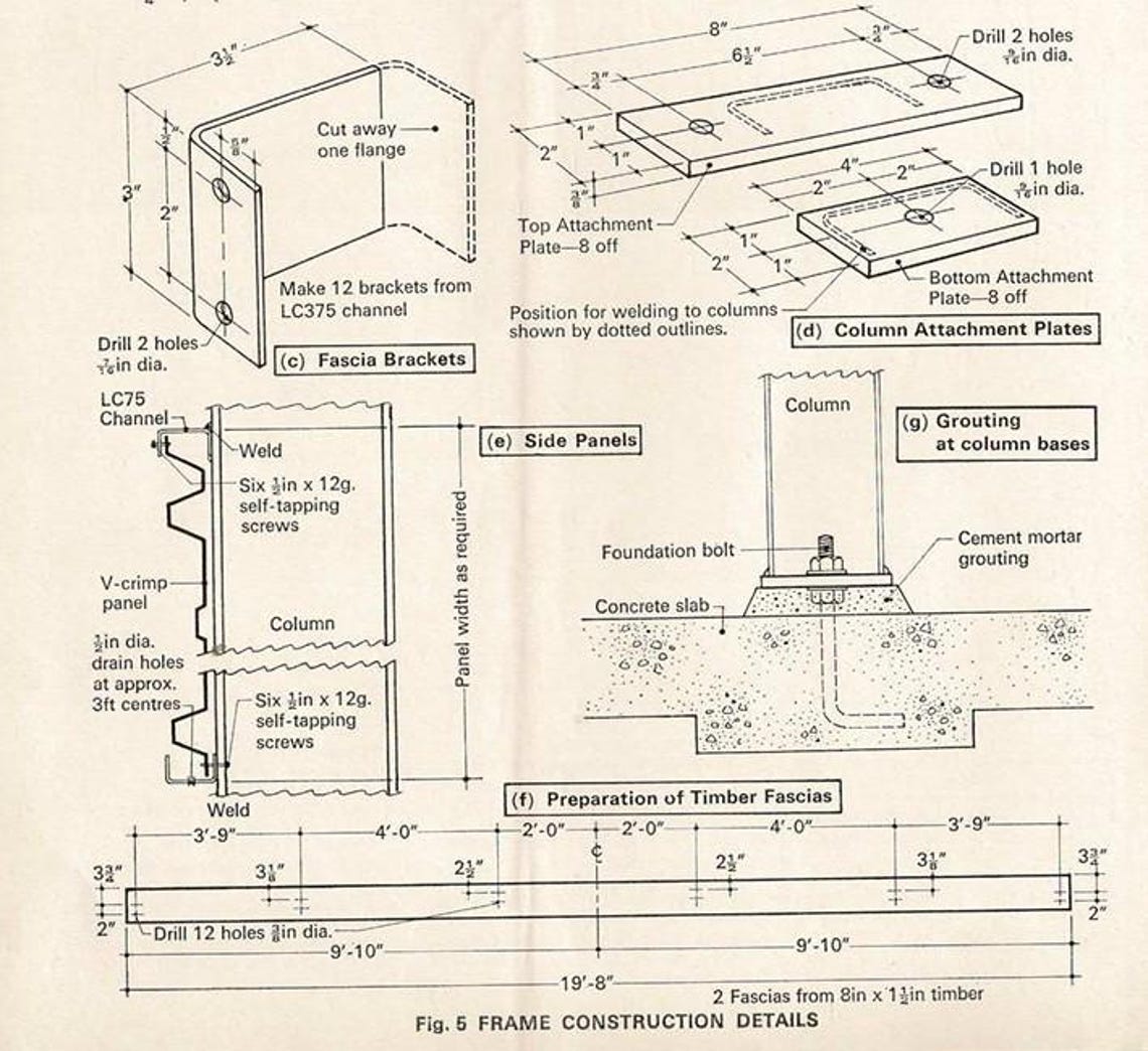 Arc Welding Plans DIY 20x10'6" Steel Framed Colorbond Carport Garage ...