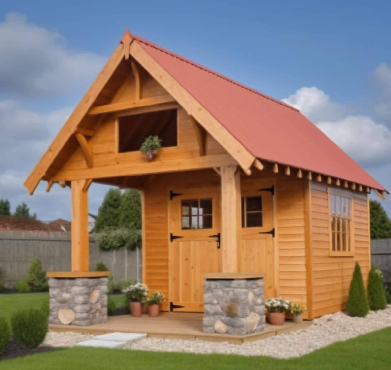 DIY Craftsman 10x10 Ft Attic Loft Barn Shed 2 Story Garage Outdoor ...