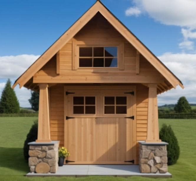 DIY Craftsman 10x10 Ft Attic Loft Barn Shed 2 Story Garage Outdoor ...