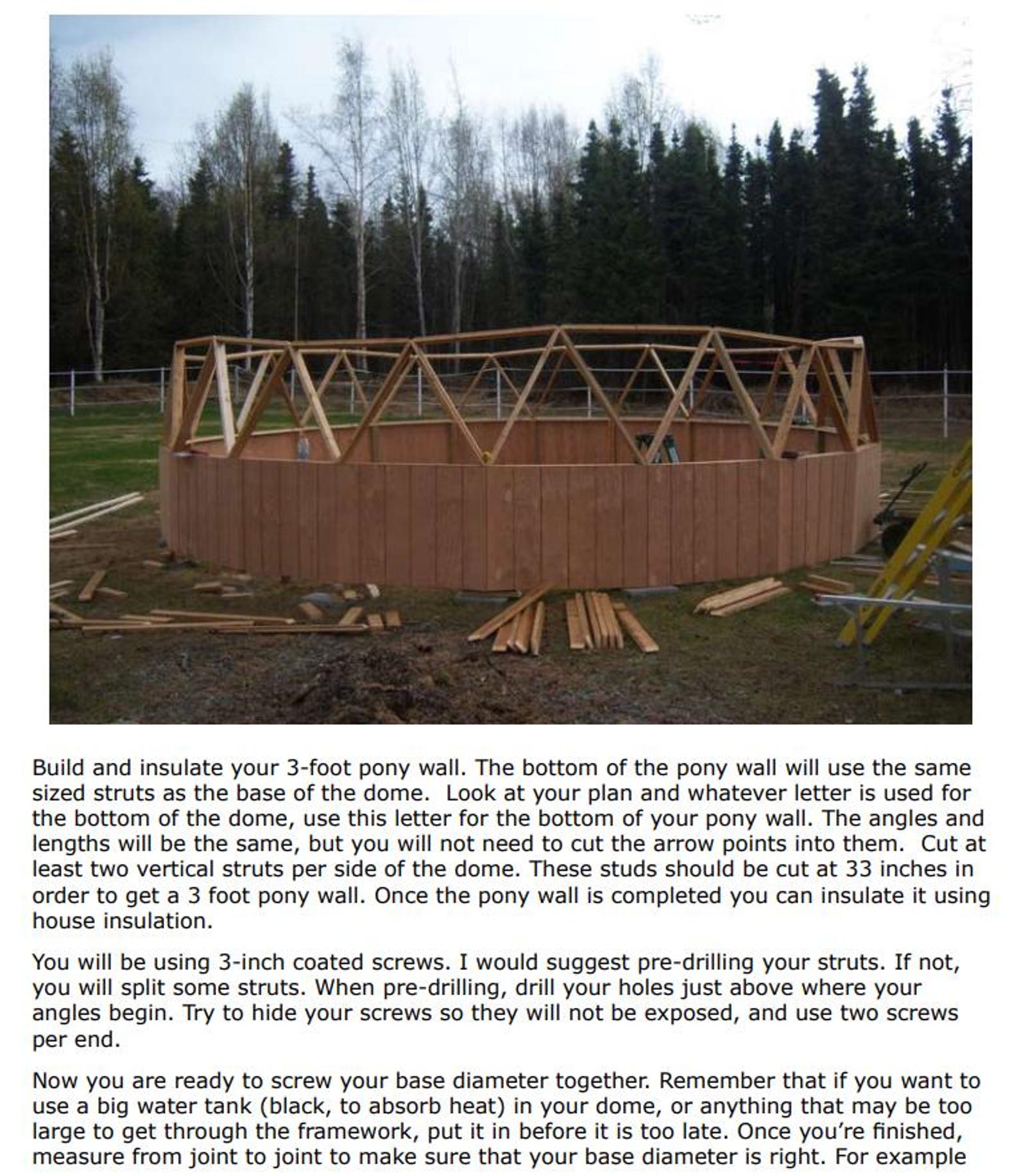 DIY Geodesic Dome Sun Winter Greenhouse or 2V 3V Climbing Frame ...