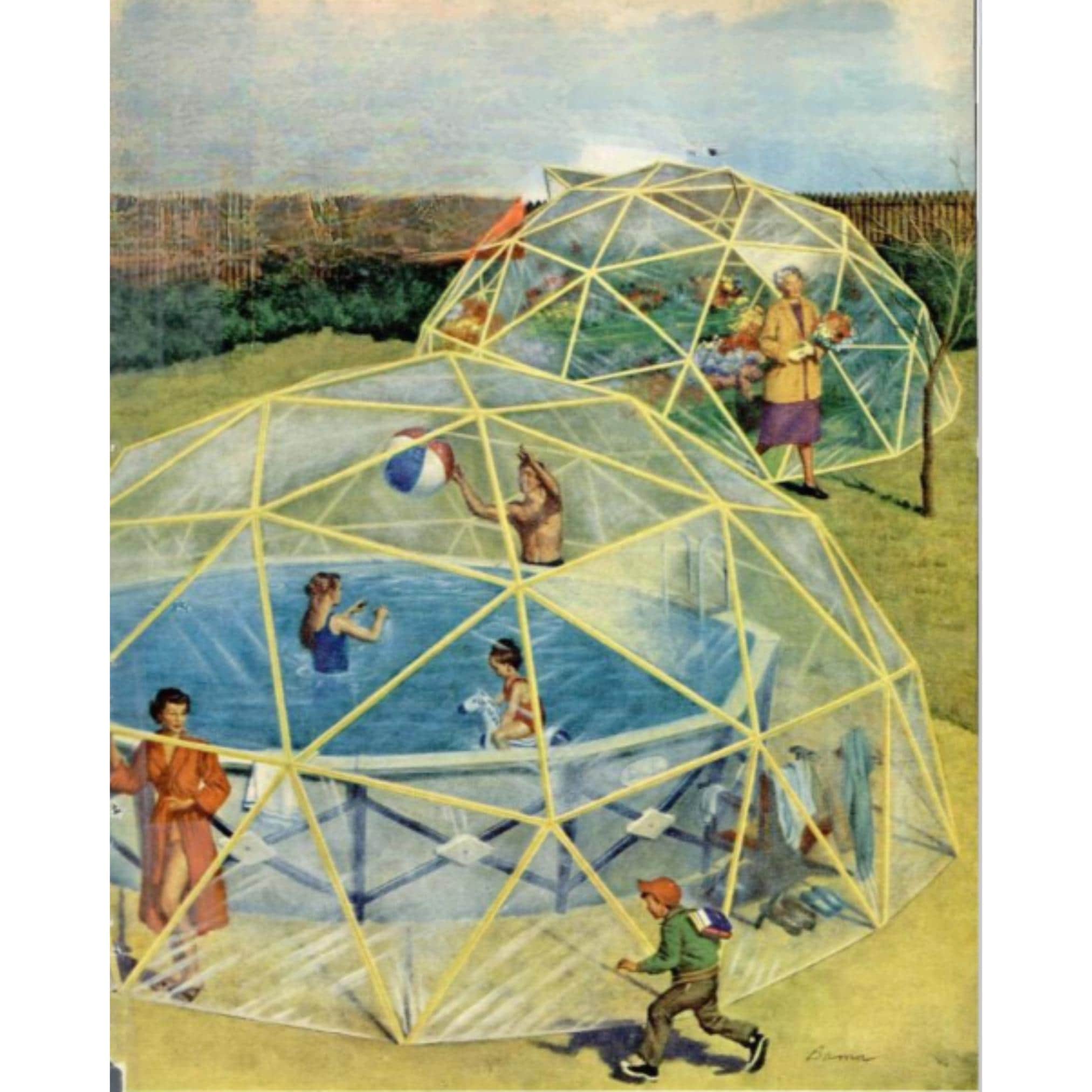 DIY Dome Building Book II Glamping Geodesic 2V 3V Vacation Wooden Frame ...
