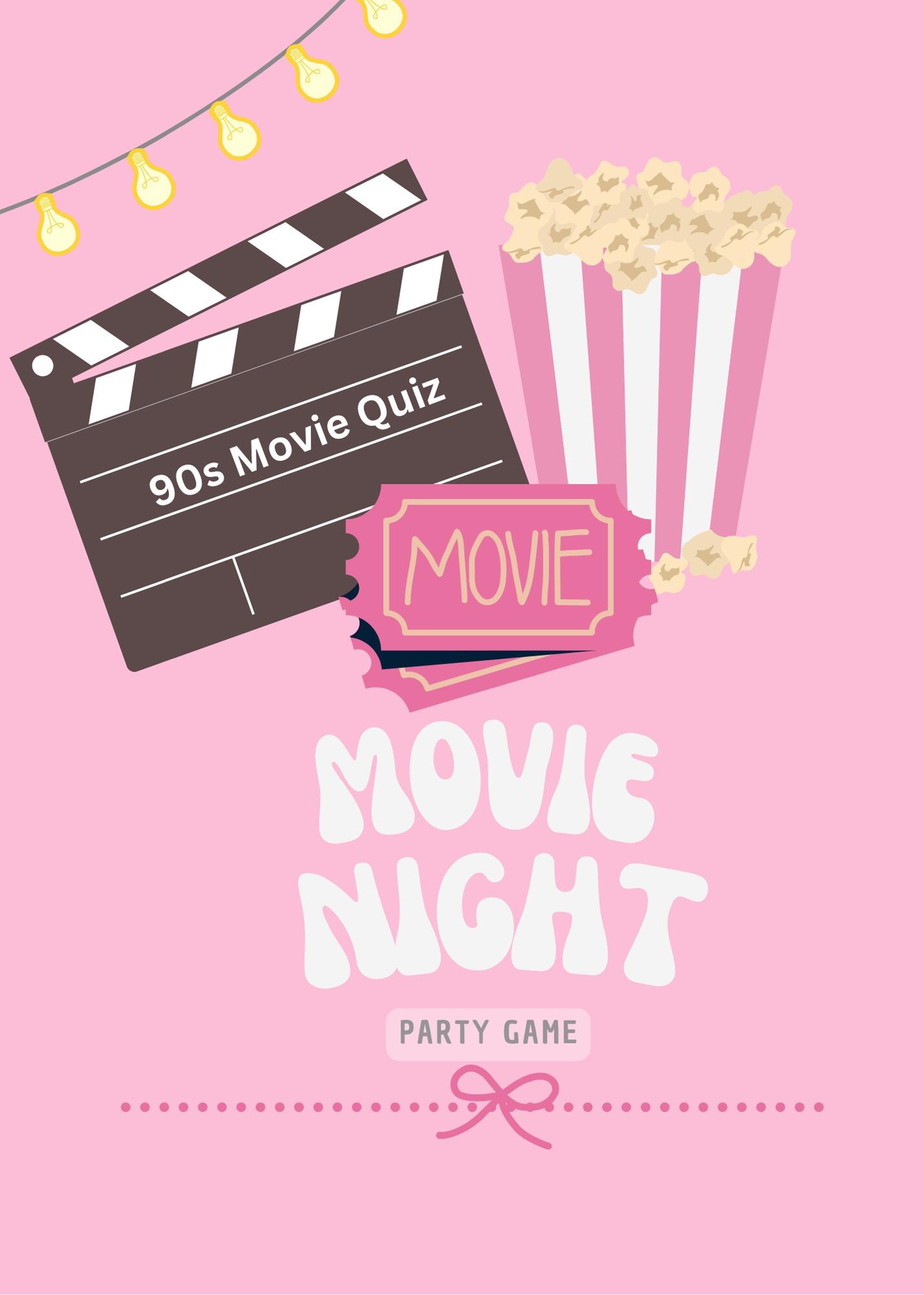 90s Emoji Movie Quiz Party Game Nineties Pictionary Picture Quiz ...