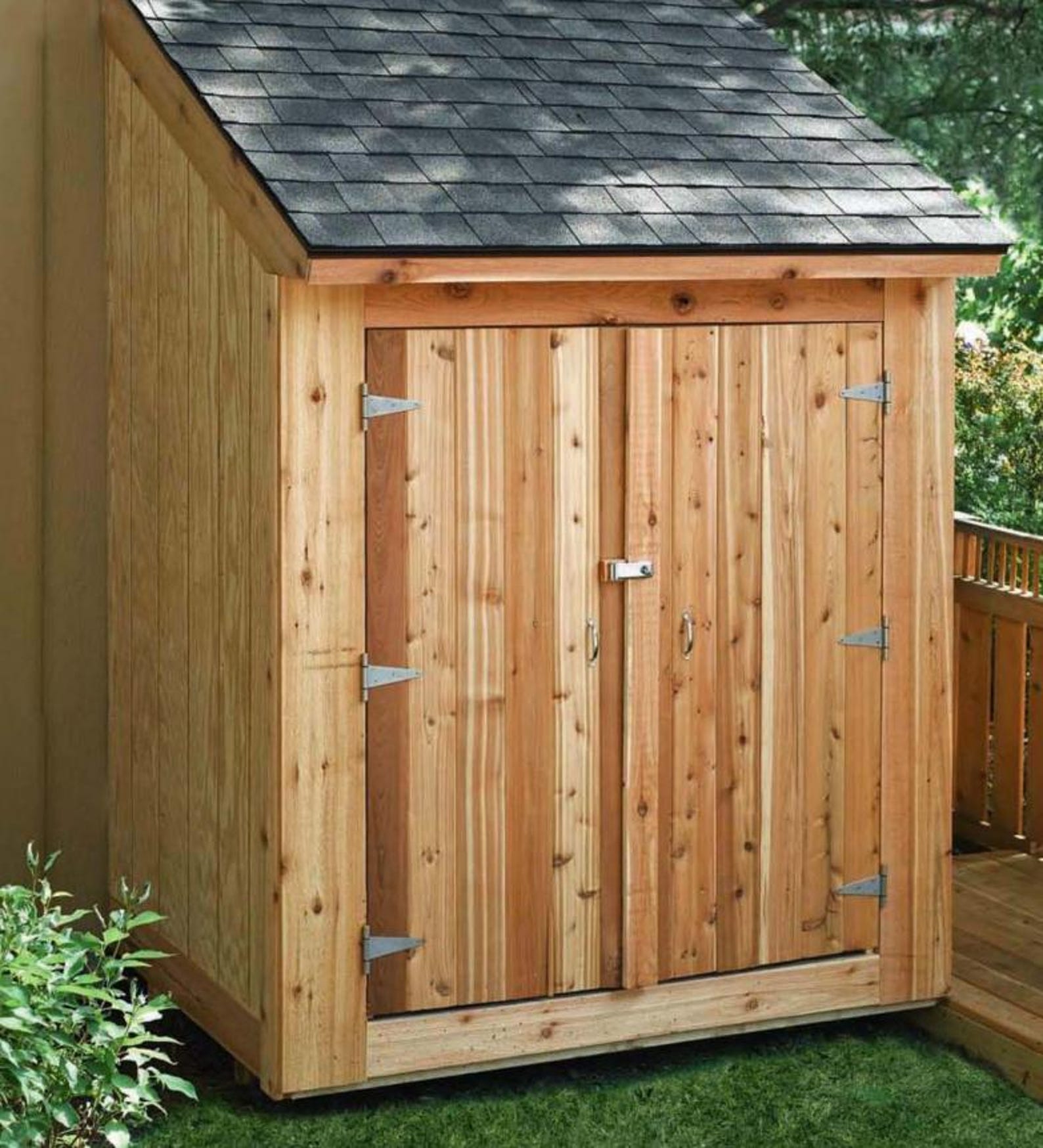 DIY Lean to 4x6ft Garden Shed Lumber Wood Shelter Build Plans for Garden Wooden Winter Garden ...