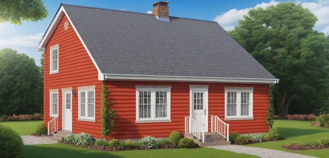 28x34ft ADU 3 Bed, 1 Bath Two Story Saltbox Loft Apartment Colonial New ...