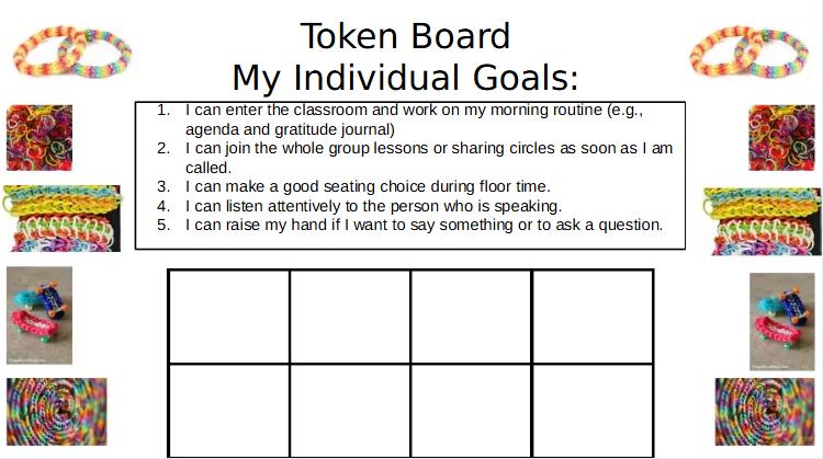 Student Token Board Reward Chart Visual Aid Incentive Chart Positive ...